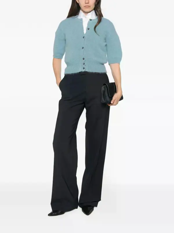 BERWICH Patrizia Pressed-crease Wool Trousers