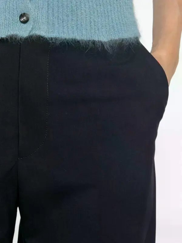 BERWICH Patrizia Pressed-crease Wool Trousers