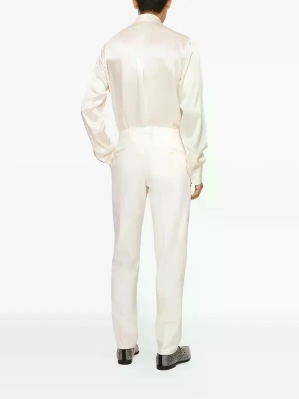 Dolce & Gabbana Silk Satin Martini-fit Shirt