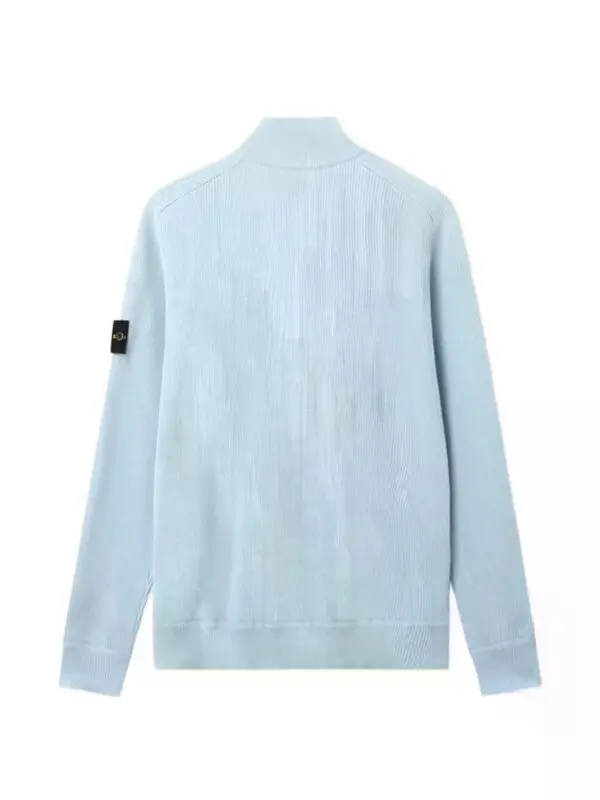 Stone Island Ribbed Soft Organic Cotton Jumper - Blue