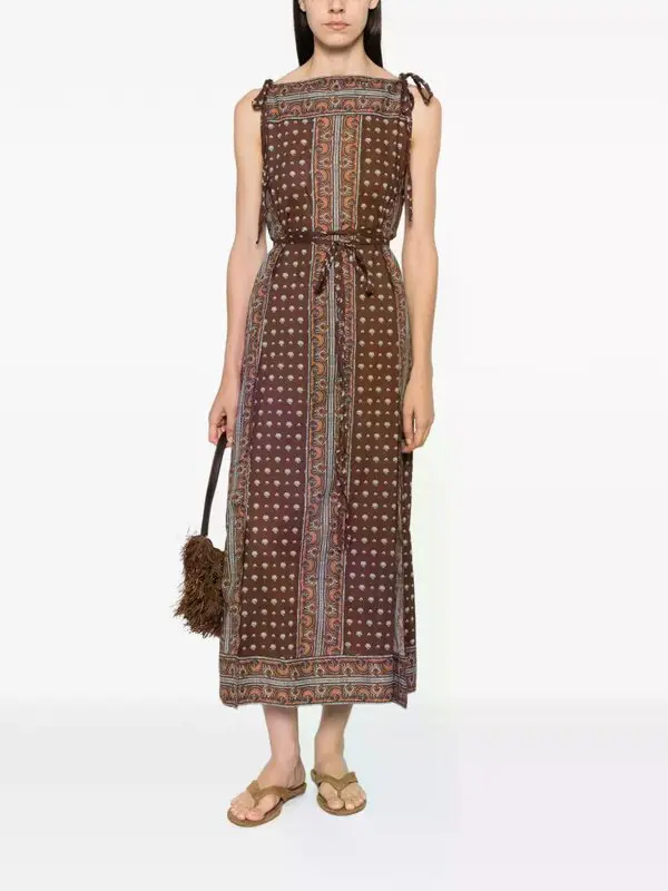 DÔEN Amarante Midi Dress - Brown