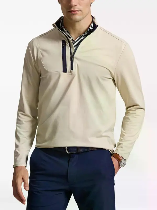 Rlx Ralph Lauren Jersey Quarter-zip Sweatshirt