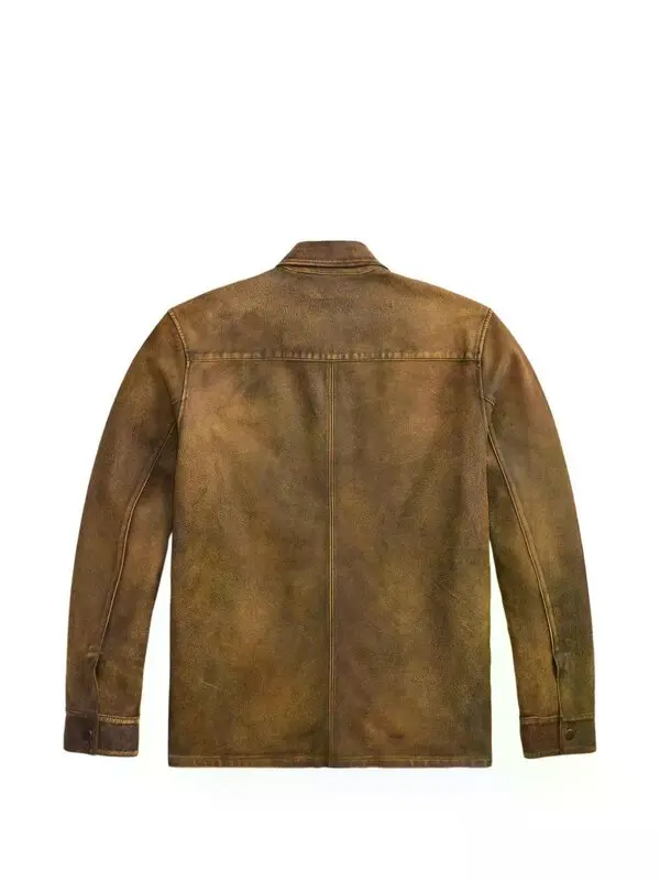 Ralph Lauren Patch-pocket Leather Shirt