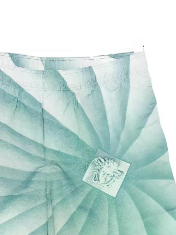 Versace Graphic-print Swim Shorts
