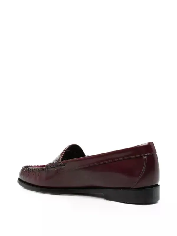 G.H.BASS Weejun Penny-slot Loafers - Red