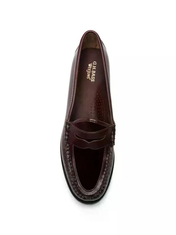 G.H.BASS Weejun Penny-slot Loafers - Red