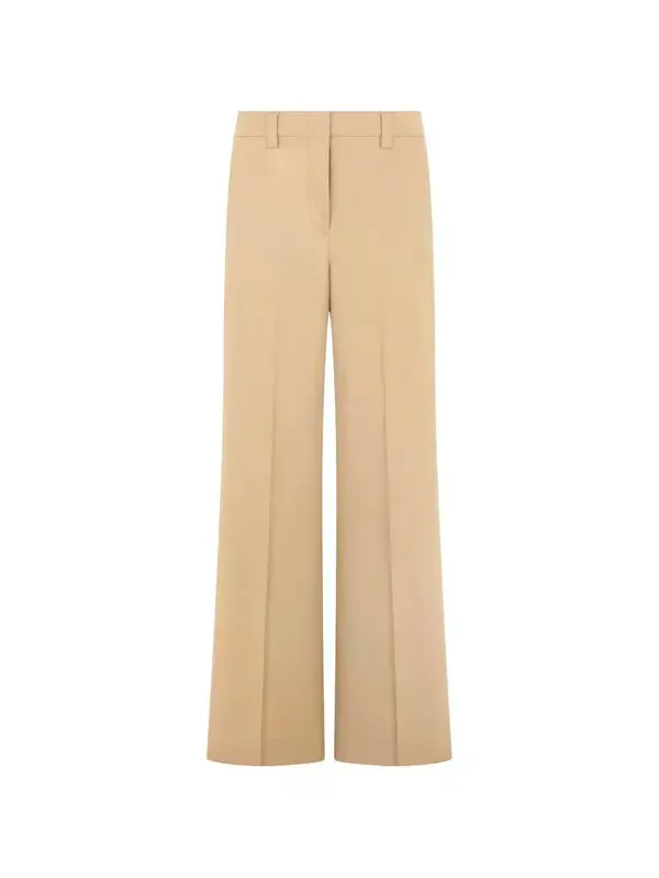 SLOWEAR Pressed-crease Wide-leg Trousers
