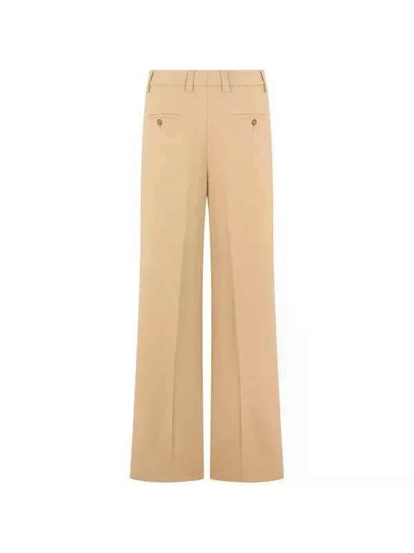 SLOWEAR Pressed-crease Wide-leg Trousers