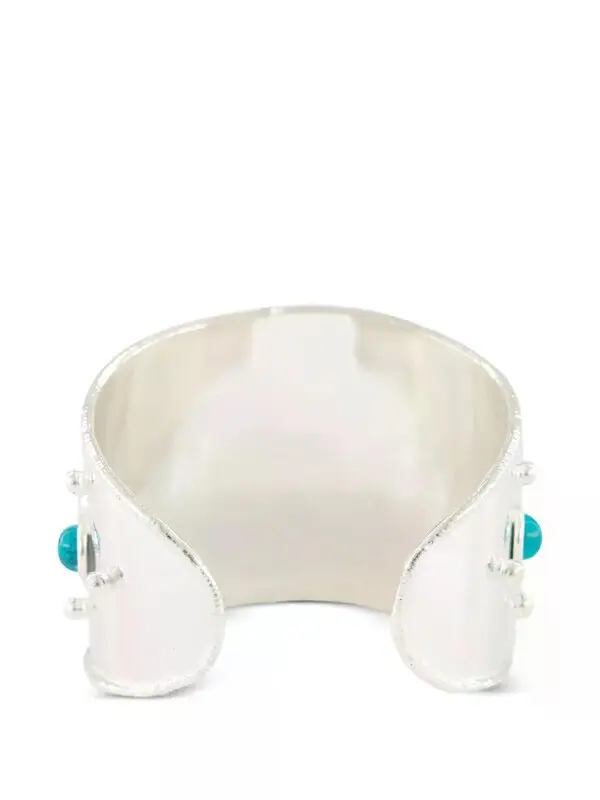 Sylvia Toledano Mojave Pearl And Turquoise Cuff Bracelet