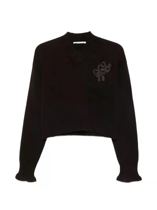 Cecilie Bahnsen Drusilla Bow Appliqué Knit