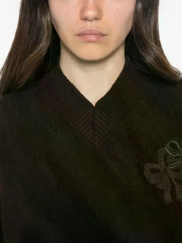 Cecilie Bahnsen Drusilla Bow Appliqué Knit