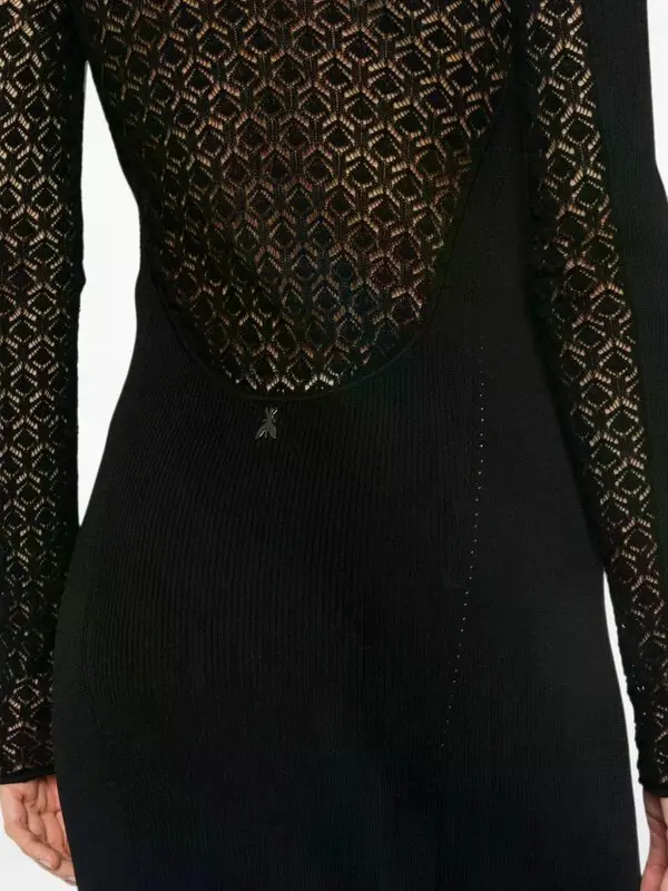 Patrizia Pepe Patterned-knit Midi Dress