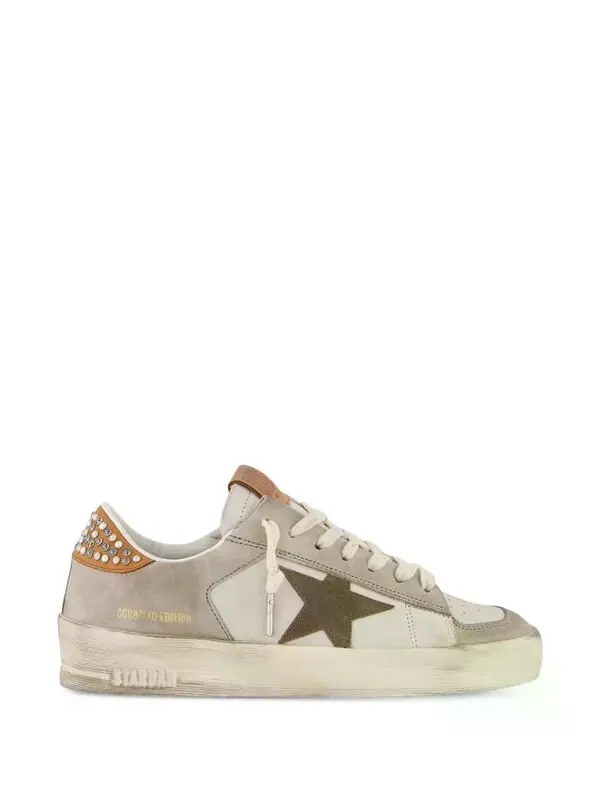 GOLDEN GOOSE Star Embellished Leather Sneakers