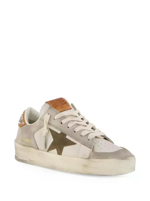 GOLDEN GOOSE Star Embellished Leather Sneakers