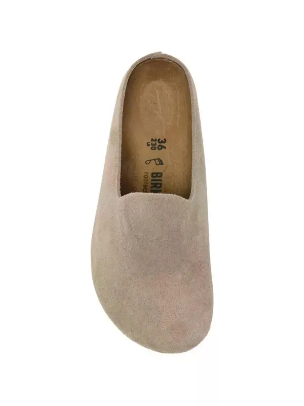 BIRKENSTOCK Amsterdam Suede Mules - Neutrals
