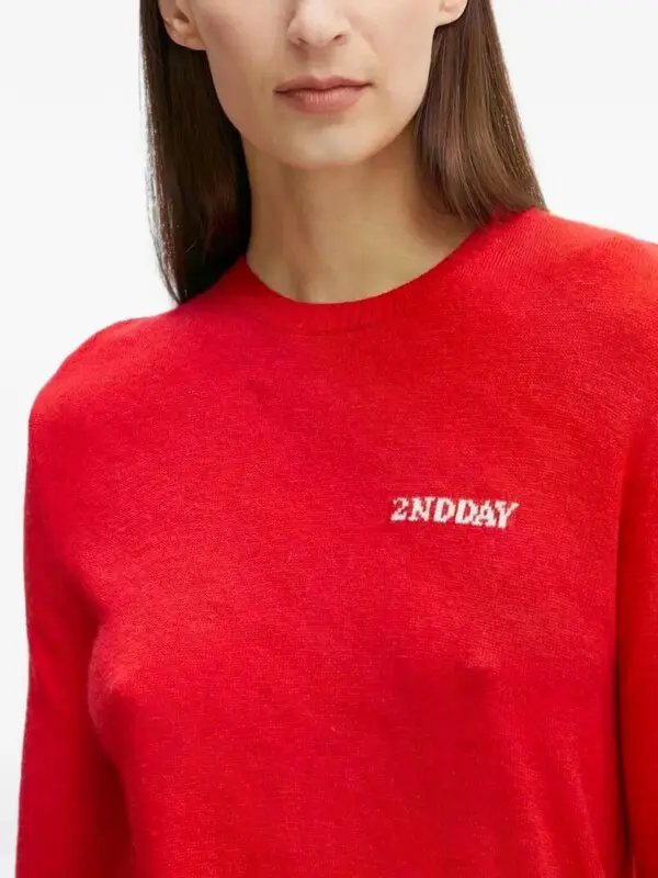 2ND DAY Logo-embroidered Sweater