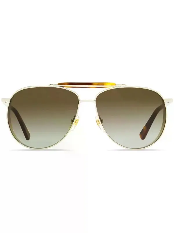 Mcm 119 Pilot Sunglasses - Gold