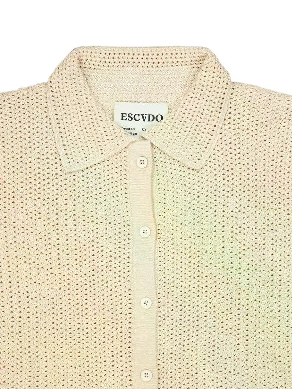 Escvdo Solar Hand-knitted Cotton Shirt