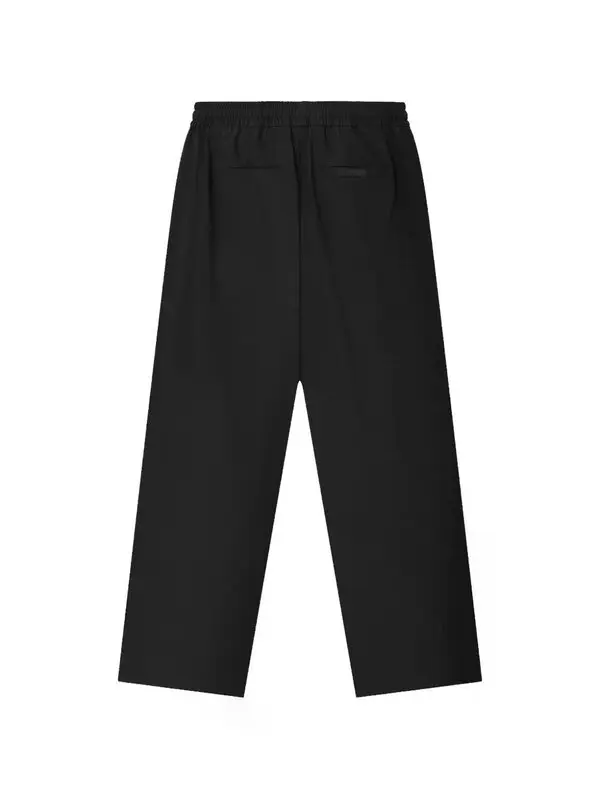 Fear Of God Silk-blend Pleat Front Drawstring Pants - Black