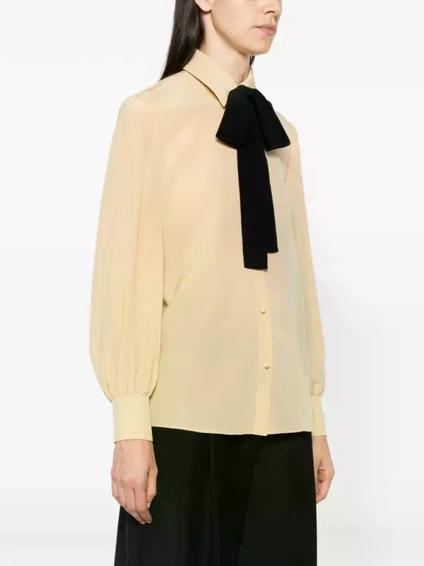 Valentino Garavani Bow Detail Shirt - Neutrals
