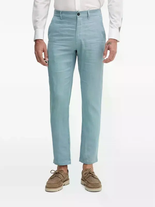 TRUSSARDI Slim-fit Embroidered Logo Trousers