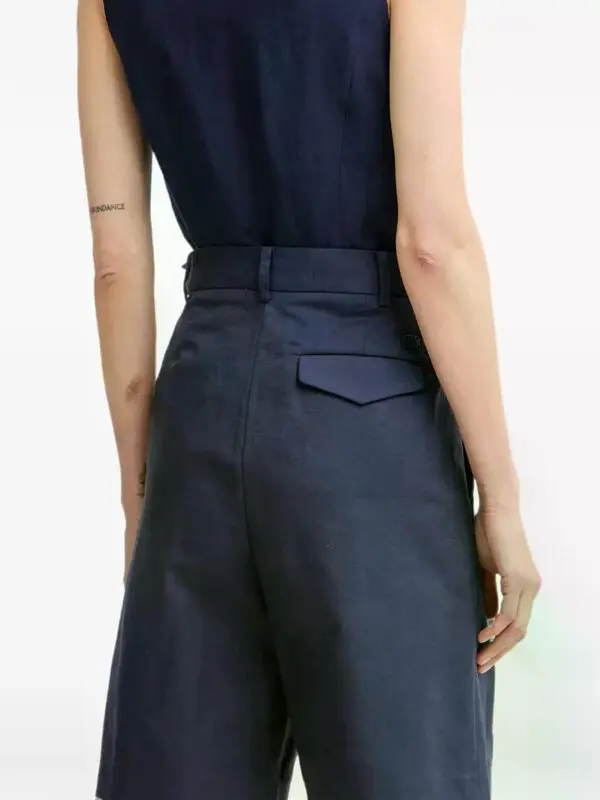 TRUSSARDI Pleated Waistband Shorts
