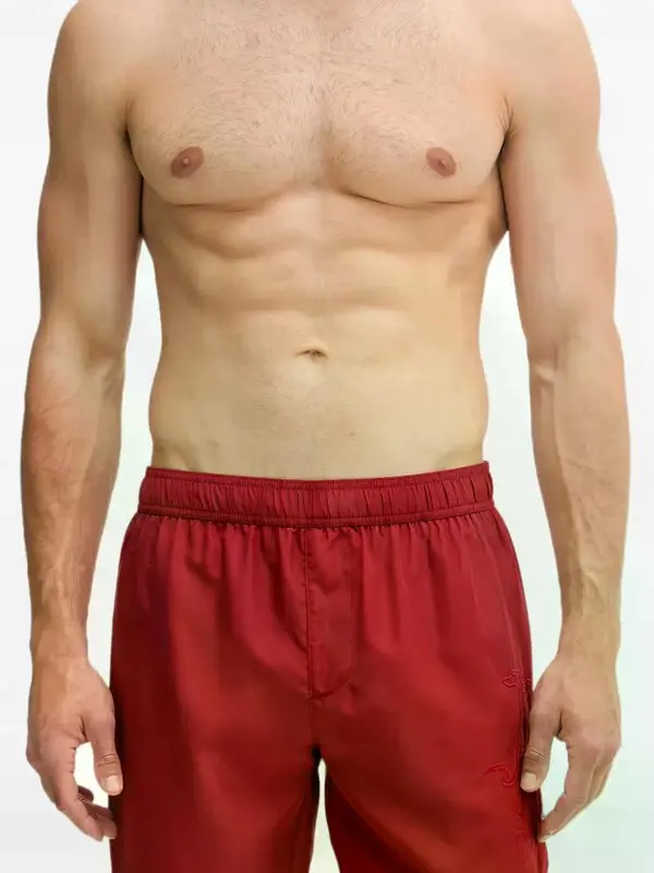 TRUSSARDI Logo-embroidered Swim Shorts