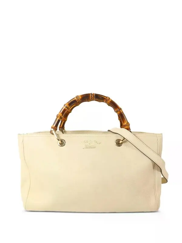 Gucci Bamboo Shopper Shoulder Bag - Neutrals