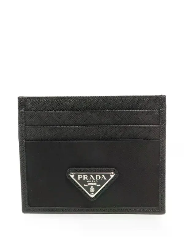 Prada Re-nylon Saffiano Card Holder - Black