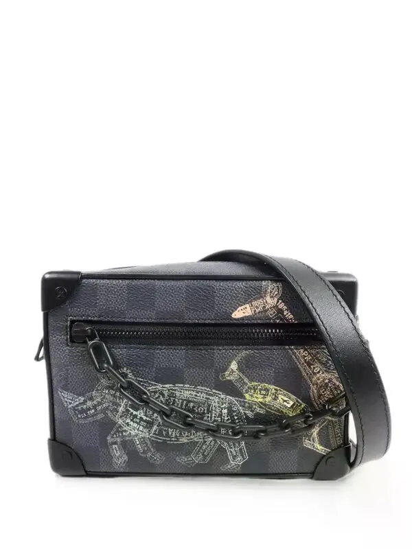 LOUIS VUITTON Damier Graphite Soft Trunk Shoulder Bag