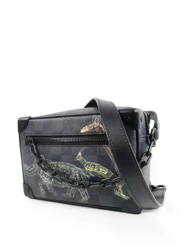 LOUIS VUITTON Damier Graphite Soft Trunk Shoulder Bag