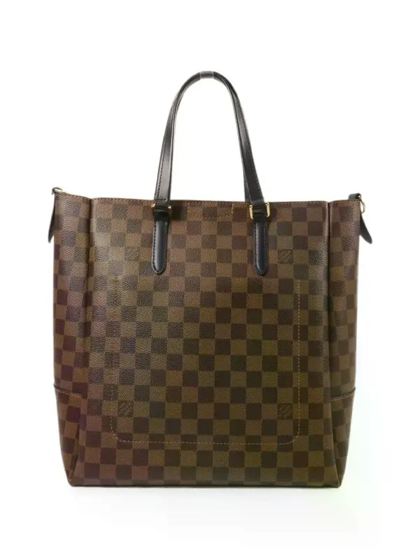 LOUIS VUITTON Mm Belmont Damier Tote Bag - Brown