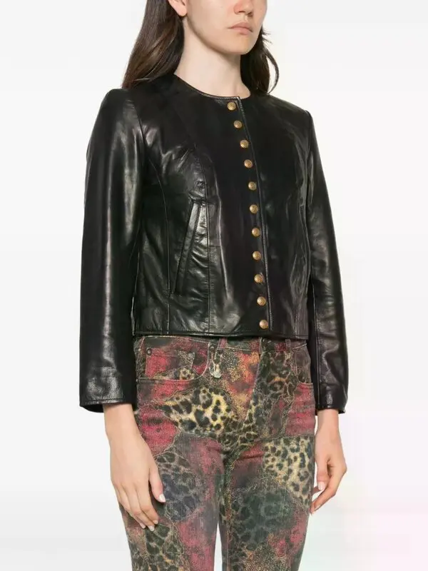 R13 Button-up Leather Jacket