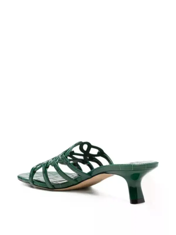 Loewe Petal Anagram Croc-effect Sandals