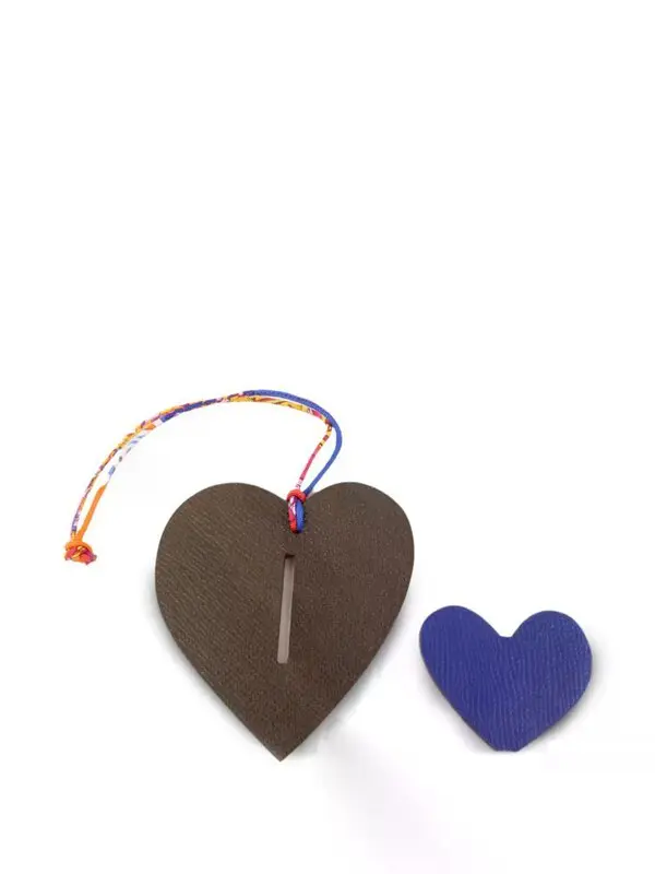 Hermès Petit H Heart Charm - Orange
