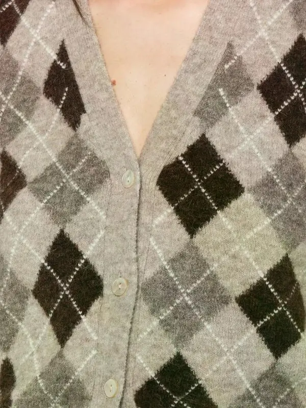 P.a.r.o.s.h Argyle V-neck Waistcoat