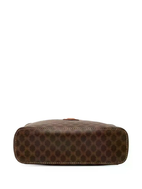 Celine 1996 Macadam Coated Canvas Vanity Bag - Brown