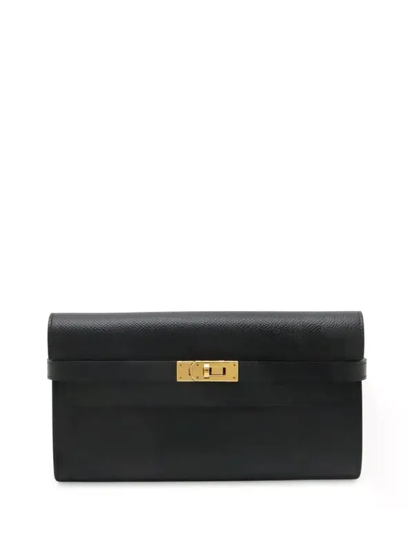 Hermès 2019 Epsom Kelly To Go Wallet Long Wallets - Black