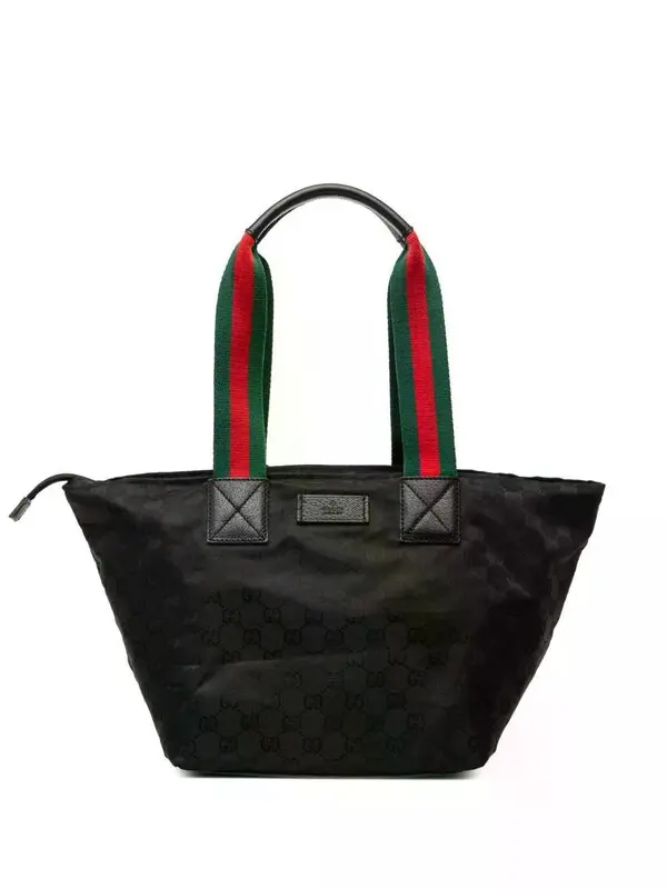 Gucci 2000-2015 Gg Canvas Web Tote Bag