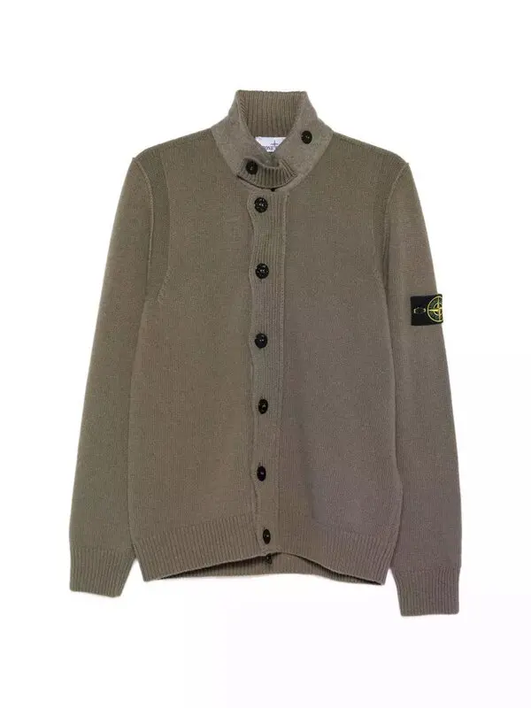 Stone Island Logo-patch Button-up Cardigan
