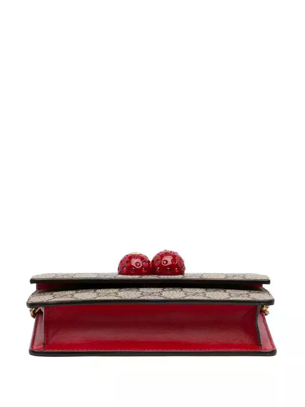 Gucci Mini Gg Supreme Cherry Crossbody Bag