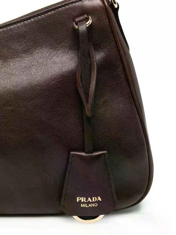 Prada Logo-plaque Shoulder Bag