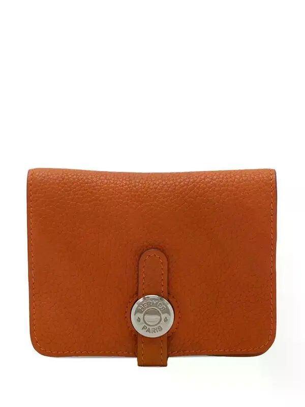 Hermès 2010-2026 Togo Dogon Card Holder - Orange