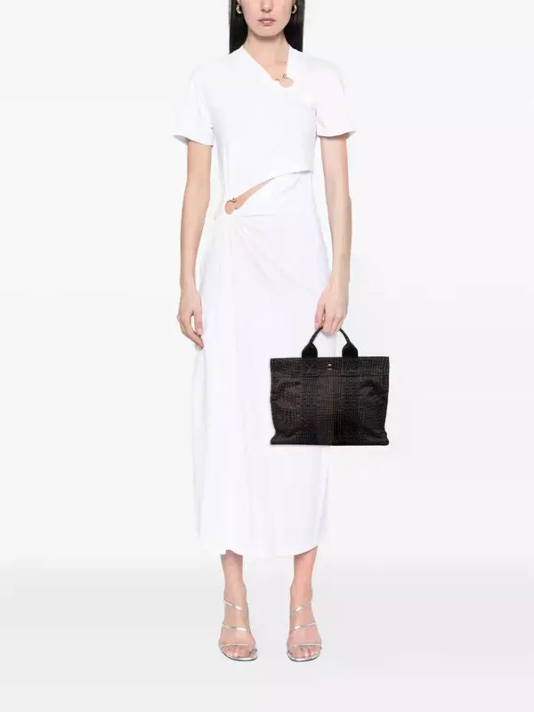Hermès 1990-2010 Canvas Herline Pm Tote Bag