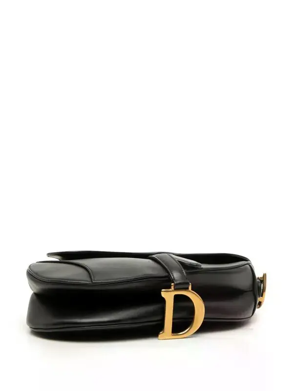 Dior 2018 Smooth Calfskin Saddle Bag Shoulder Bag - Black
