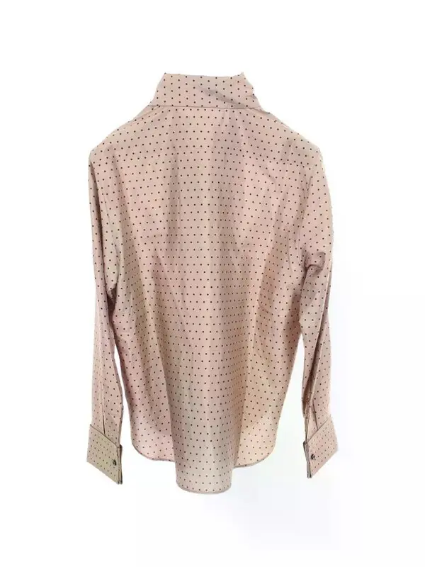 Dior Silk Polka Dot Pussy-bow Blouse