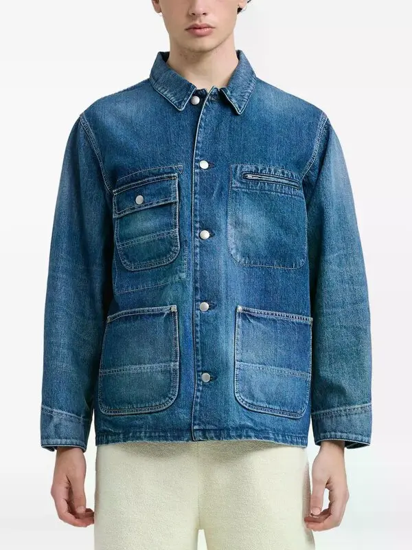 VOWELS Chore Bleached Denim Jacket