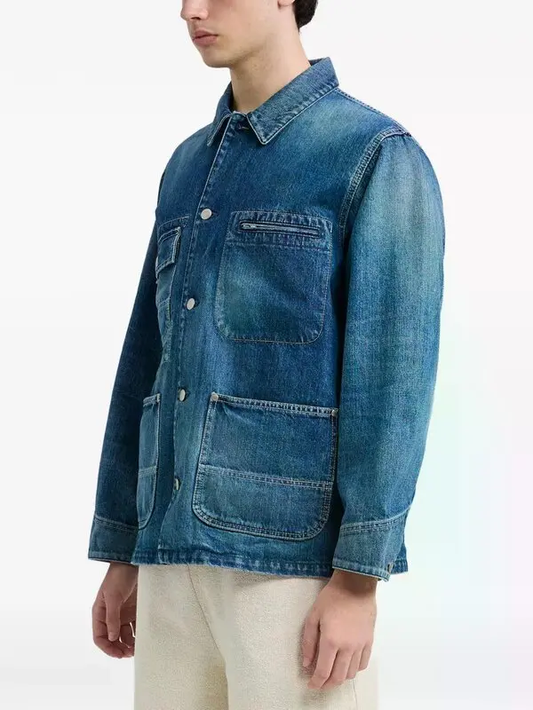 VOWELS Chore Bleached Denim Jacket