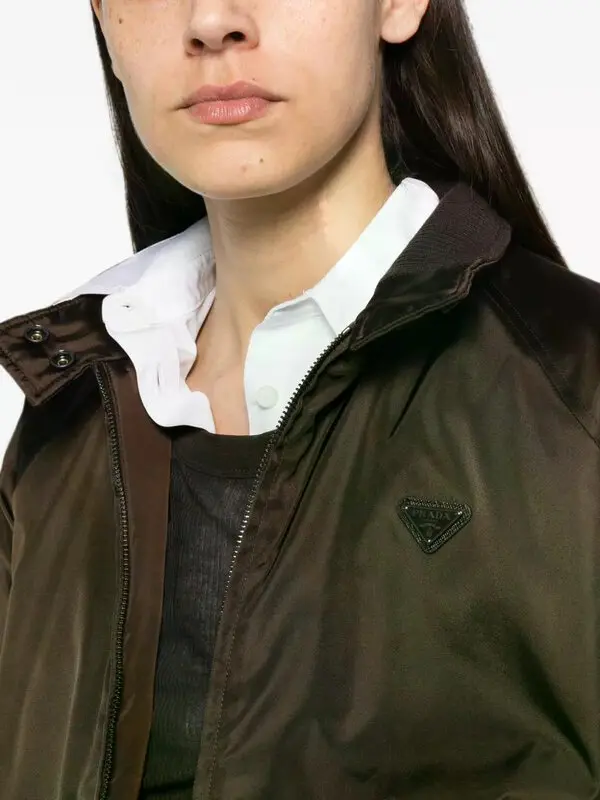 Prada Logo-plaque Bomber Jacket