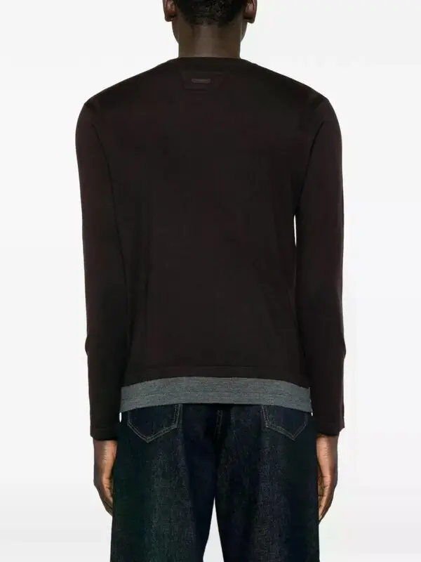 PAOLO PECORA Crew Neck Long Sleeve Knit